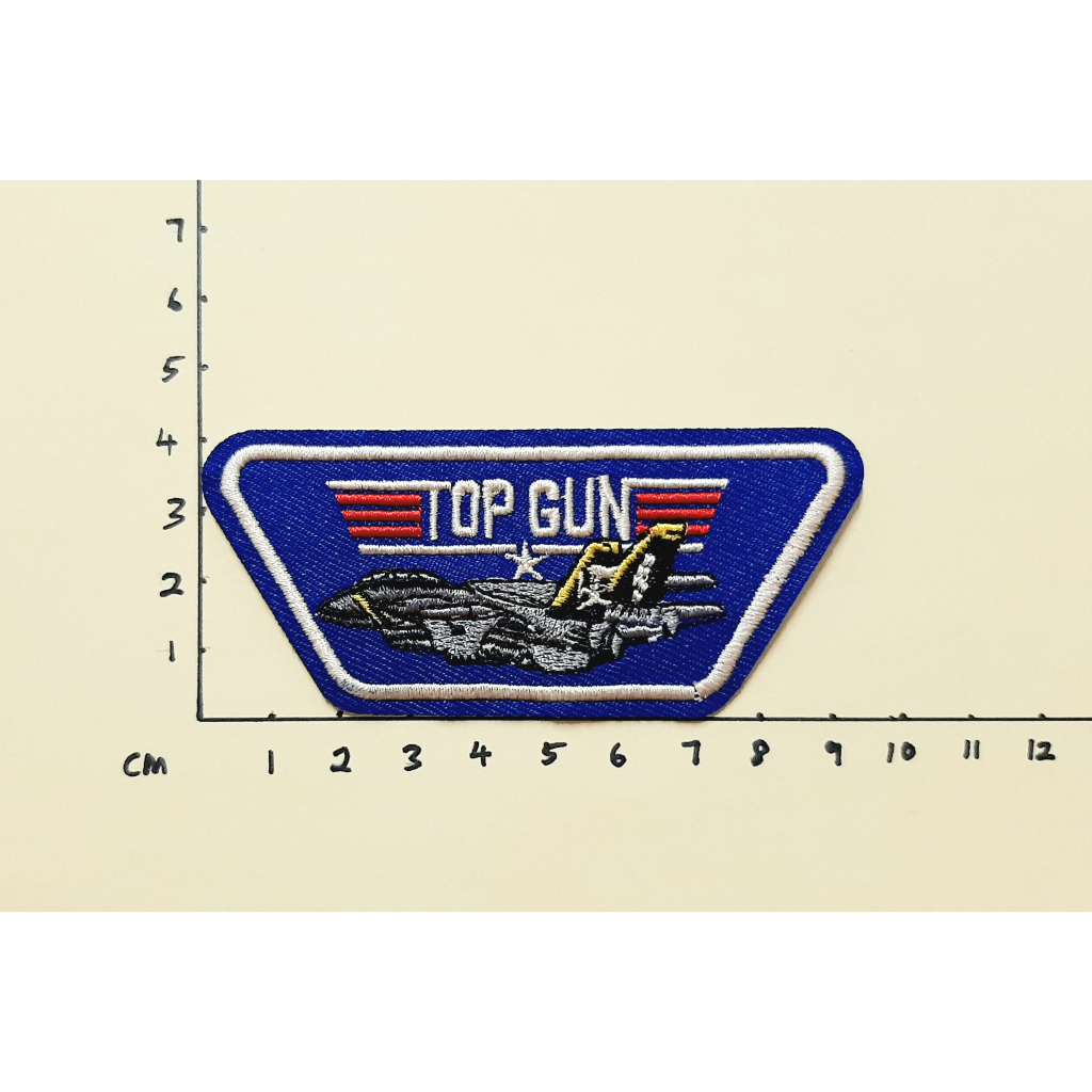 TOP GUN Iron On Embroidery Patch Gift Goodie Bag Party Favor Airforce ...