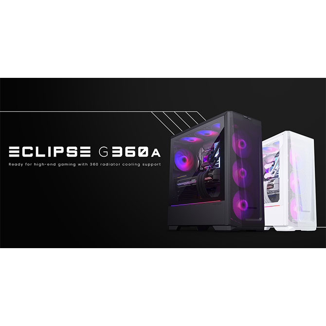 Phanteks Eclipse G360A D-RGB (Black/White) | Shopee Singapore