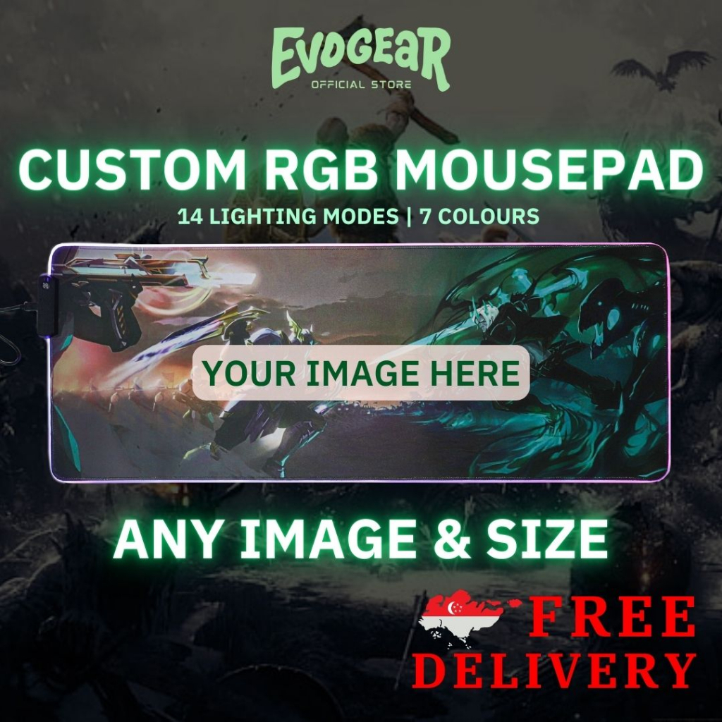 [SG] 🔥 Premium Custom RGB Mouse pad 🔥/ Desk mat/ Desk Pad [Any Image ...