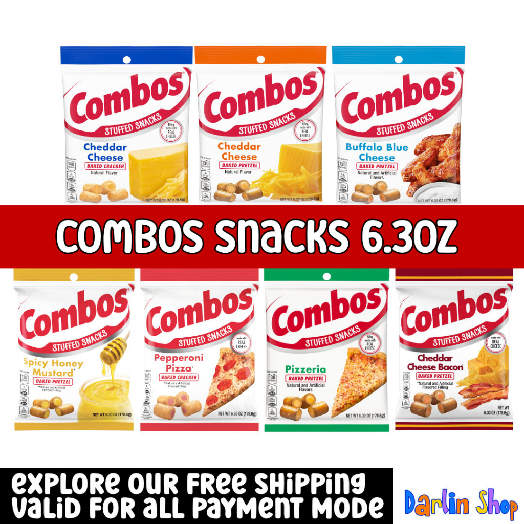 COMBOS snacks, Cheddar / Pepperoni / Buffalo Blue, 6.3oz | Shopee Singapore