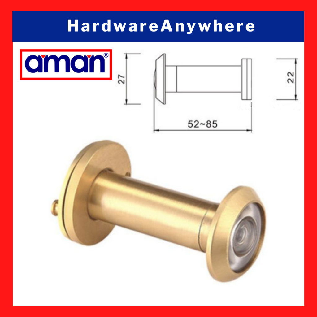 AMAN Door Viewer / Security Peek Peep Hole for Entrance Doors | Shopee ...