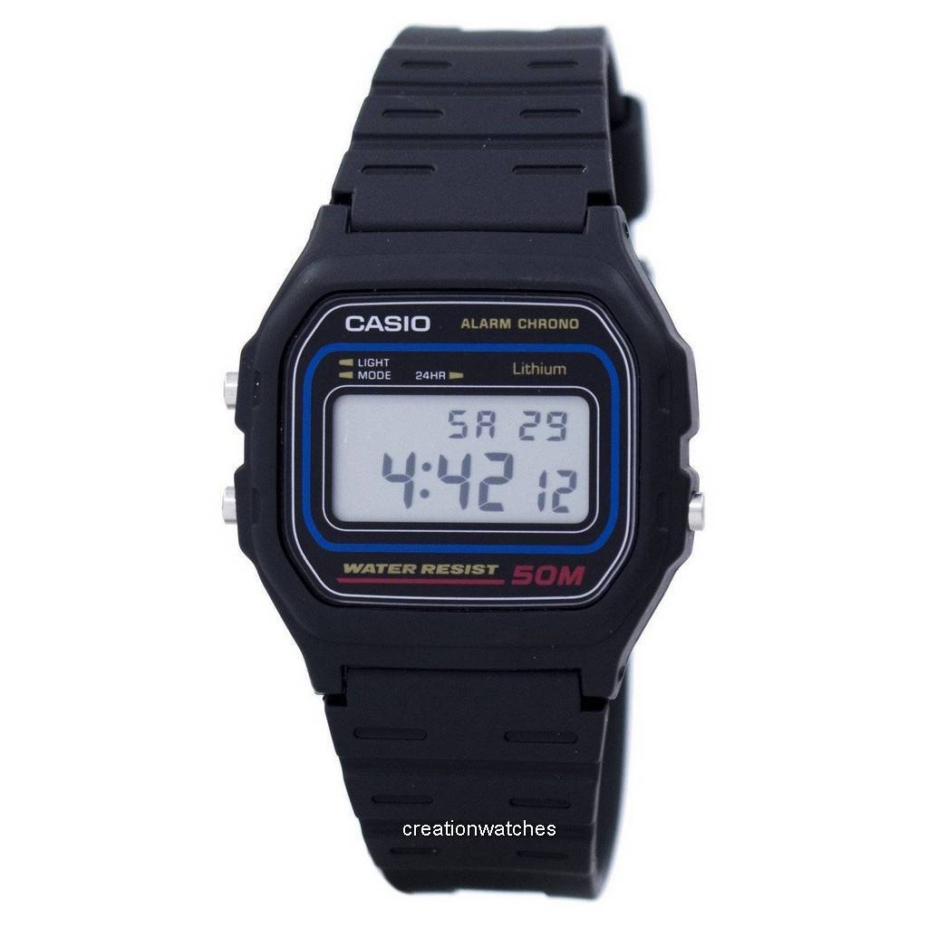[Creationwatches] Casio Alarm Chrono Digital W-59-1VQ W59-1VQ Men's Watch | Shopee Singapore