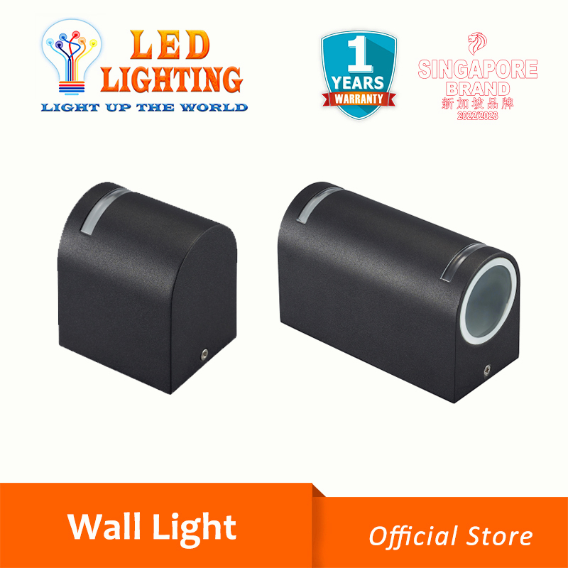 【SG Stock】 GU10 Light Source Led Wall Light Outdoor Ip65 Waterproof ...