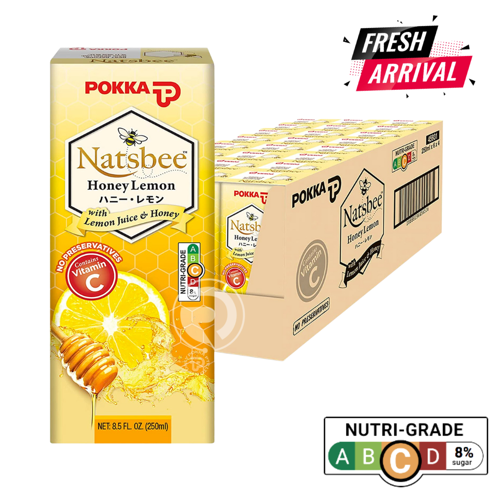 Pokka Natsbee Honey Lemon Packet (250ml x 24 Packets) | Shopee Singapore