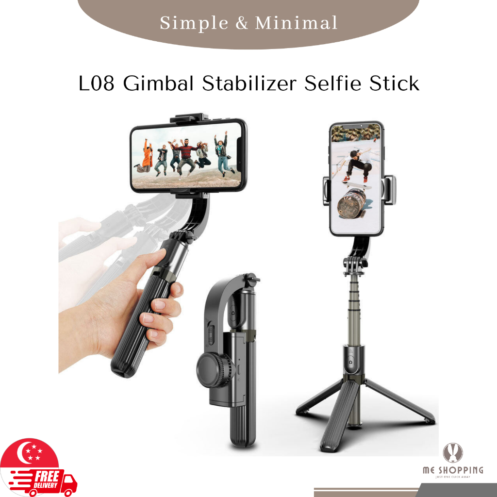 Gimbal Stabilizer L08 Selfie Stick Tripod –Mobile Phone Handheld PTZ ...