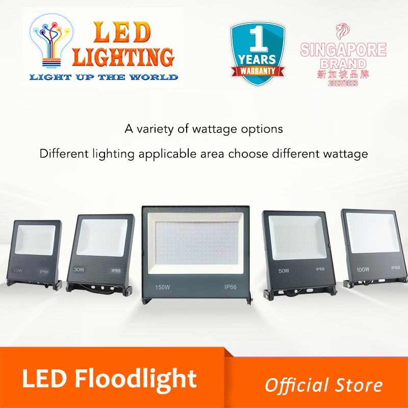 LED Flood Light 10W 20W 50W 100W 150W 200W Daylight/Warmwhite 110V/220V IP66 Waterproof Outdoor ...