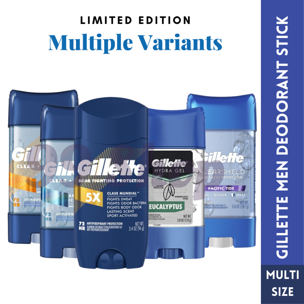 GILLETTE NEW STOCK! Deodorant Clinical Protection / Ultimate / Clear ...