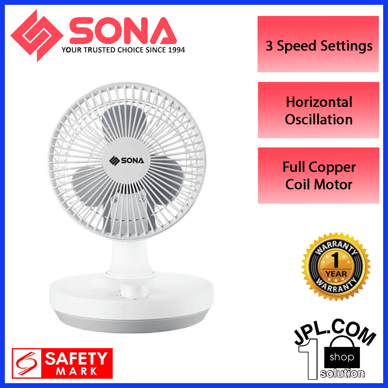 Sona 6 Inch High Velocity Fan STC 1326 ( Table Fan, Desk Fan ) No ...