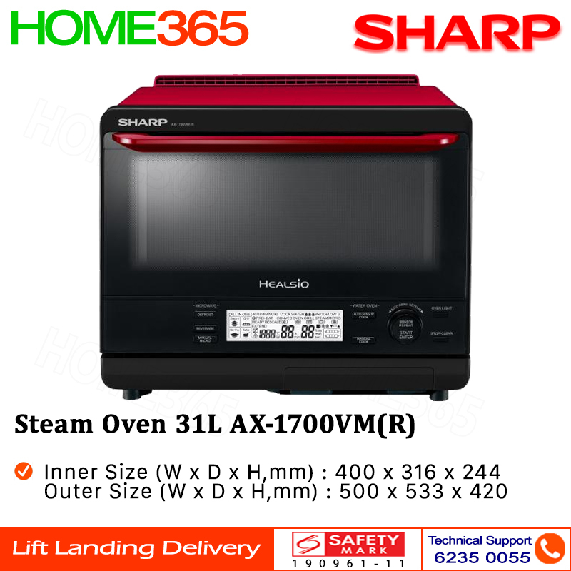 Sharp Steam Oven 31L AX-1700VM(R) | Shopee Singapore