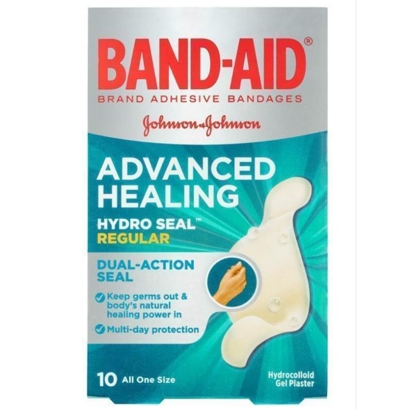 Band-Aid Advanced Healing Hydro Seal Gel Plasters Regular 10 Pack ...