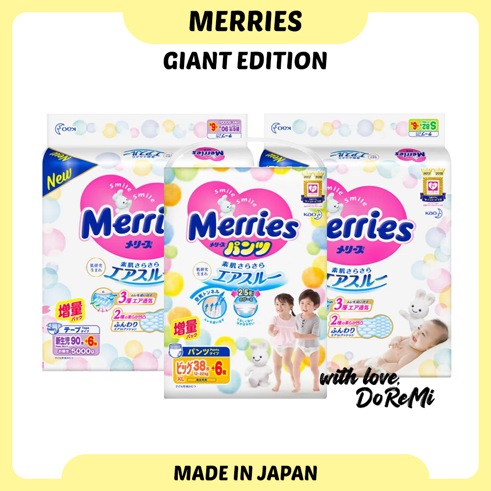 MERRIES Diapers - All sizes, Direct from Japan | Shopee Singapore