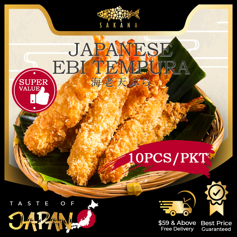 SAKANA | Japanese Ebi Tempura HALAL - 10PCS Fresh Frozen Food | Shopee Singapore