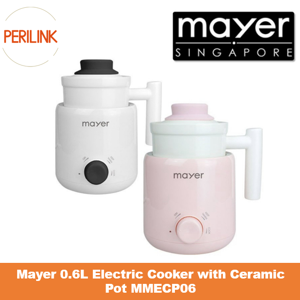 Mayer 0.6L Electric Cooker with Ceramic Pot MMECP06 | Shopee Singapore