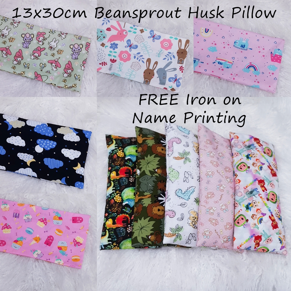 🇸🇬📣New Designs -13x30cm Mini Travel Size Beansprout Husk Pillow with ...