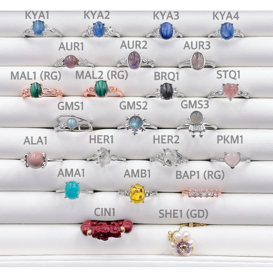 Crystal Rings (Assorted 3) | Shopee Singapore