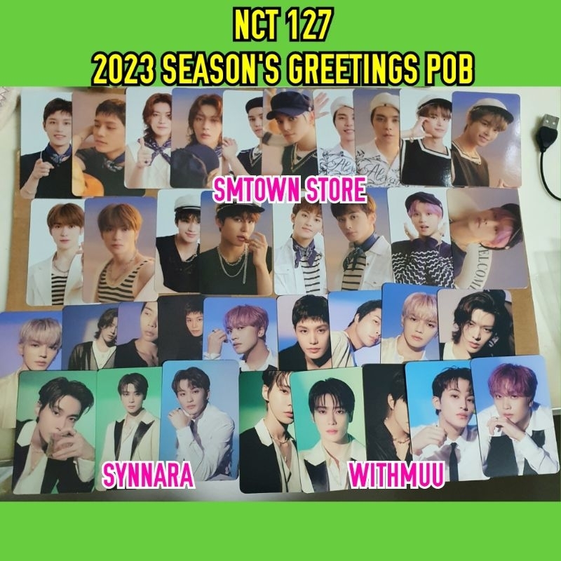 OFFICIAL POB 2023 SM SEASONS GREETINGS NCT 127 BENEFIT PHOTOCARD WITHMUU / SYNNARA / SMTOWN ...