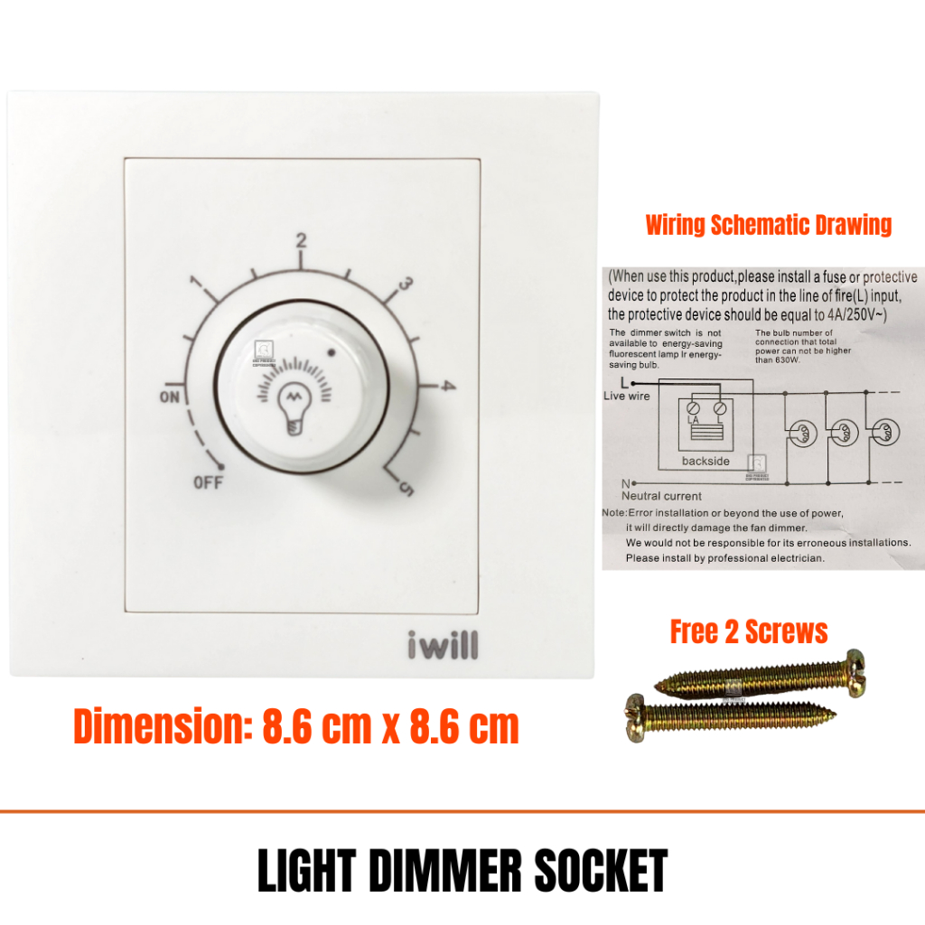 ONS Switch / Socket [Dimmer - USB Wall Socket - Push Switch - Socket with Mounting Box ...