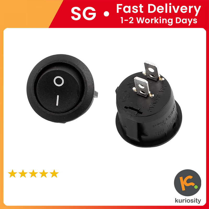 Rocker Switch On Off 15mm | Shopee Singapore