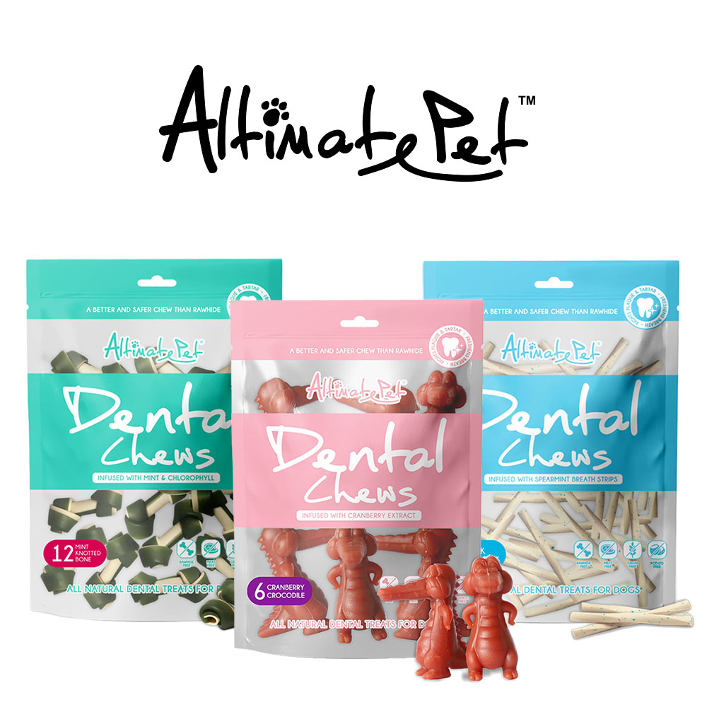 Altimate Pet Dog Dental Chew (150g) | Rawhide-Free, Cranberry, Milk, Mint | Shopee Singapore