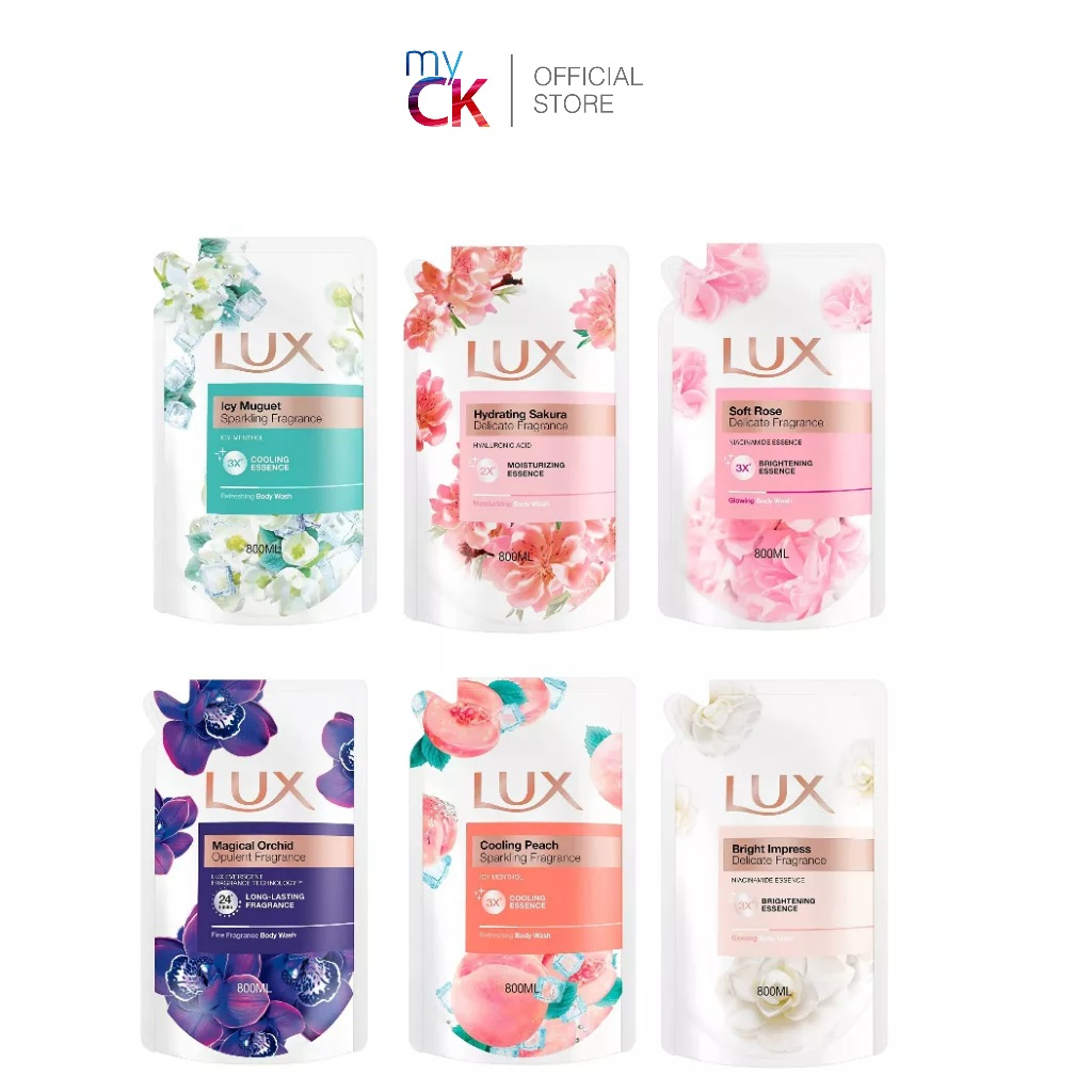 (Bundle of 4) Lux Shower Cream Refill Pack 800ml | Shopee Singapore