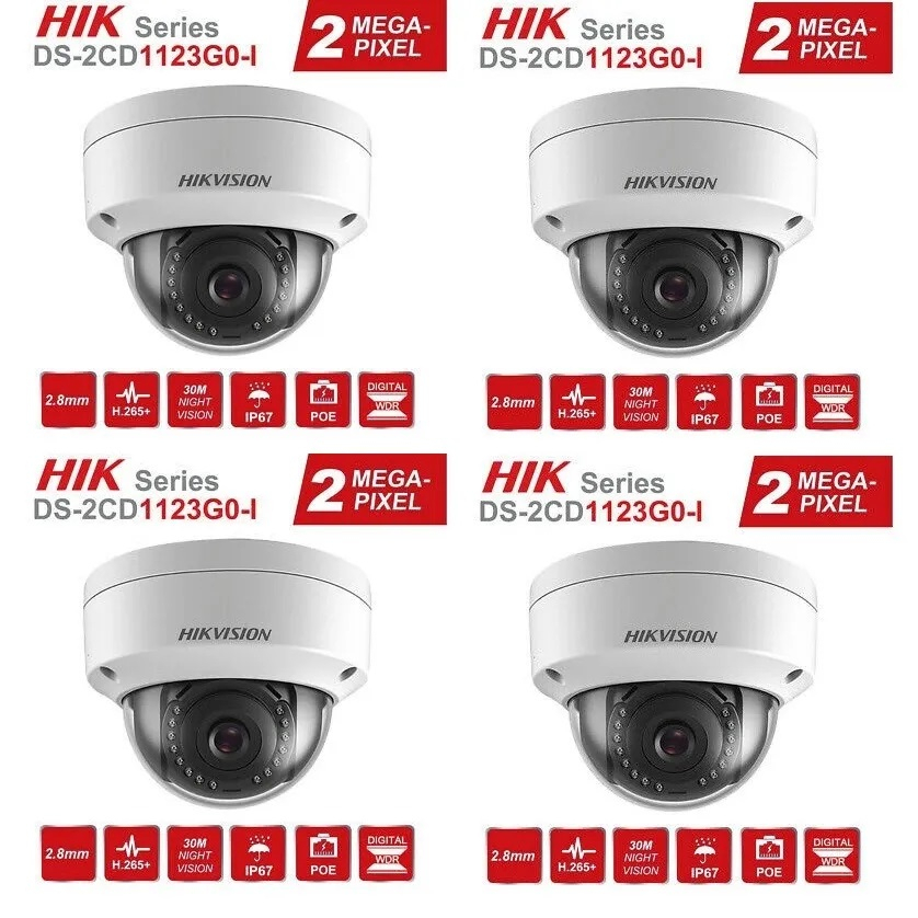 HIKVISION IP POE SYSTEM PACKAGE (4 CAMERA + 4 CHANNEL NVR + 1TB HDD ...