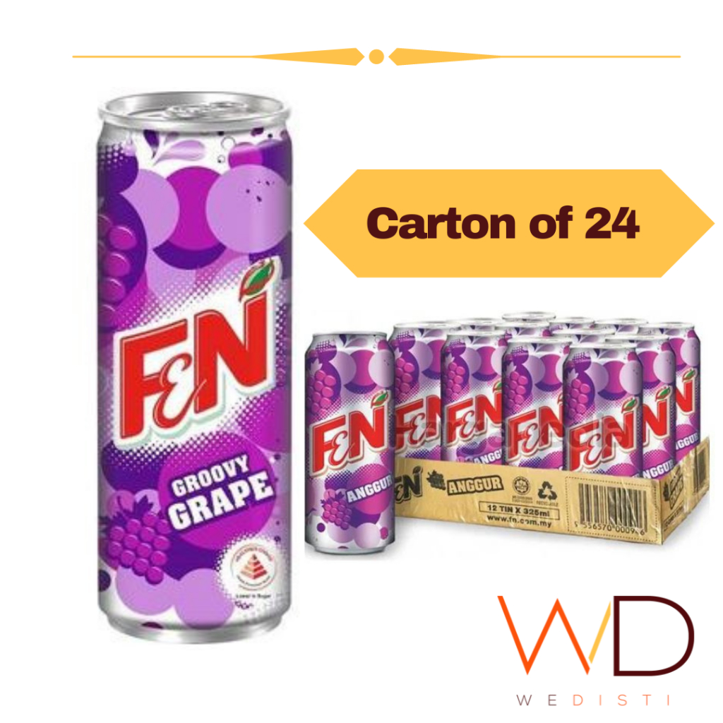F&N Groovy Grape Can (325ML X 24 cans) | Shopee Singapore