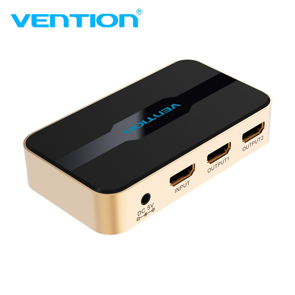 Vention HDMI Switcher 1 Input 2 Output 4K HDMI Splitter with Power ...