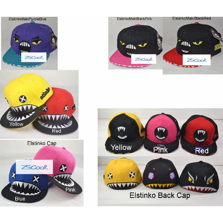 [SG]Elstinko Cap Maki Cookie Monster Kpop Town Hat Snapback Cute Comic ...