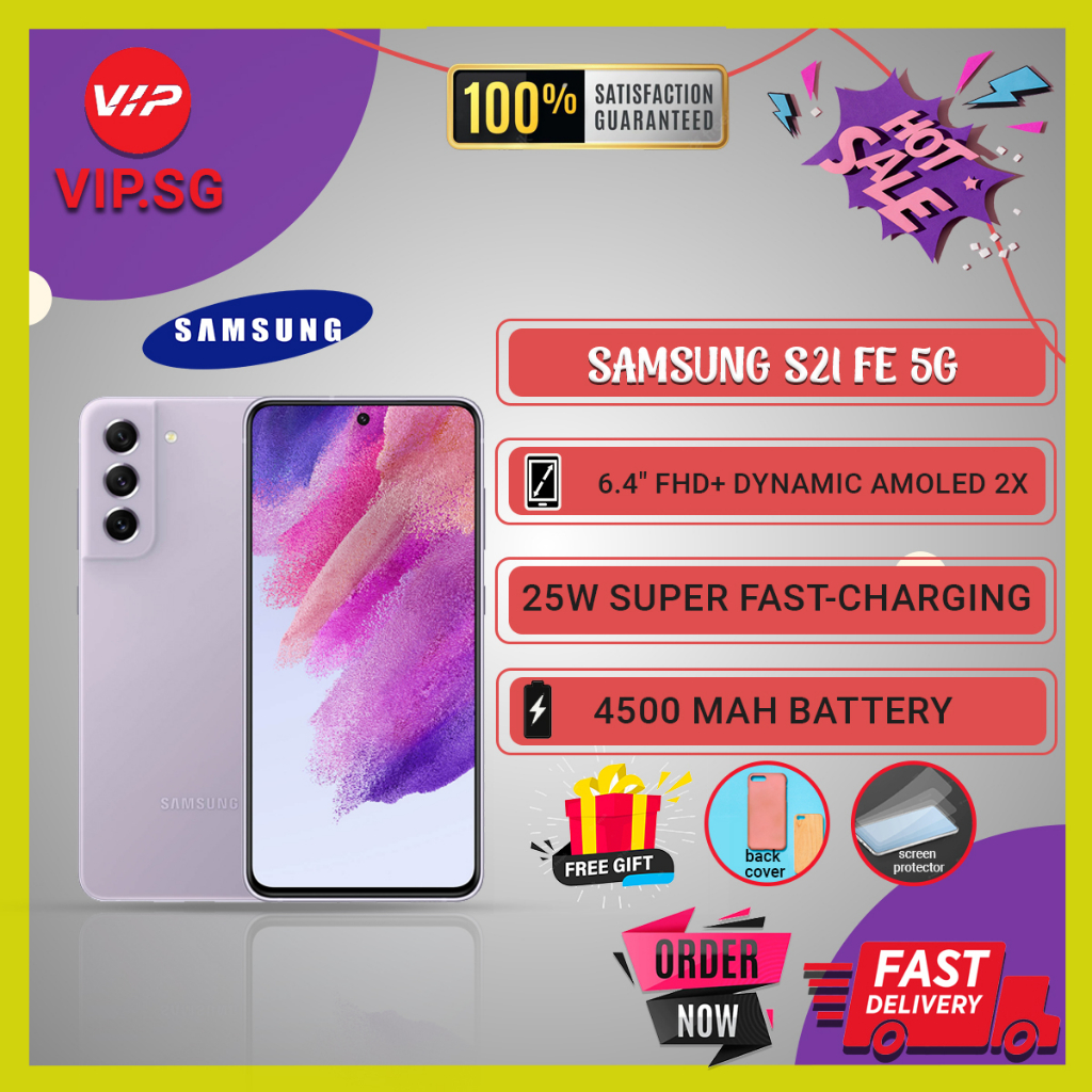 Samsung Galaxy S21 FE 5G [8GB RAM + 256GB ROM] Display set Sealed ...