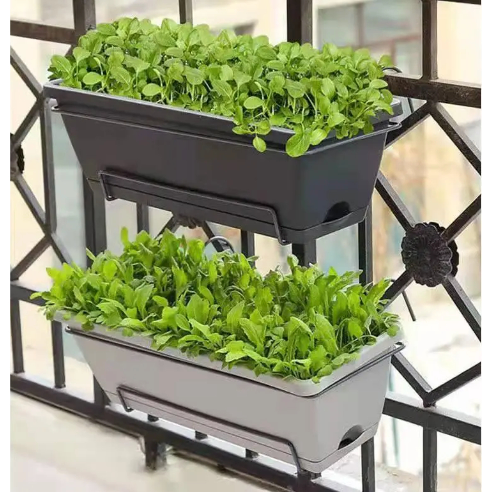 Sprout lab | Rectangle Plant Pot (50cm x 19cm x 15cm) | Shopee Singapore