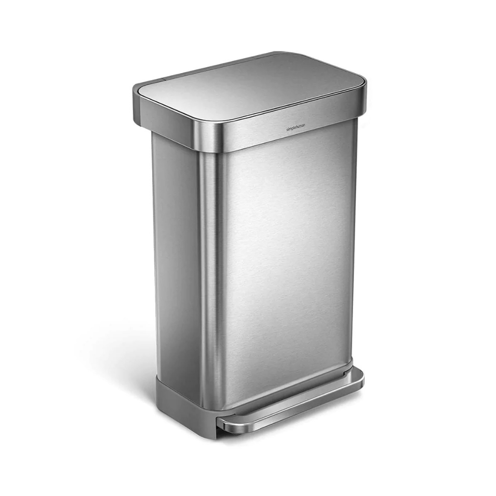 simplehuman 45L Rectangular Step Trash Bin | Shopee Singapore