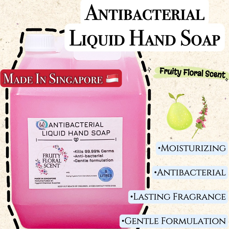 Antibacterial Liquid Hand Soap 5L | Shopee Singapore