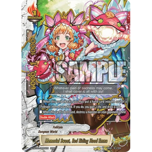 Future Card Buddyfight TCG Memorial Sweet, Red Riding Hood Emma S-CBT01/0005EN RRR | Shopee ...