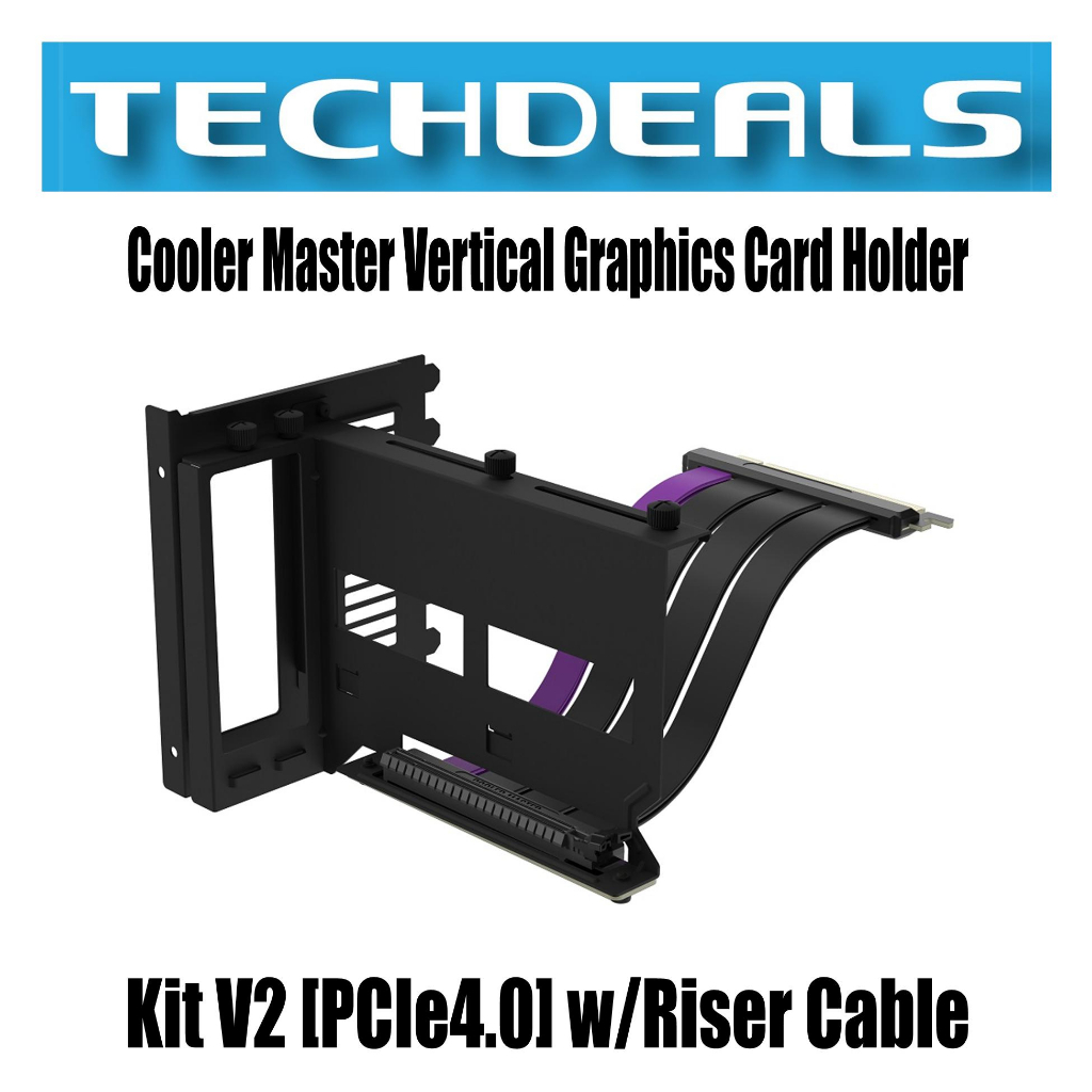 Cooler Master Vertical Graphics Card Holder Kit V2 [PCIe4.0] w/Riser ...
