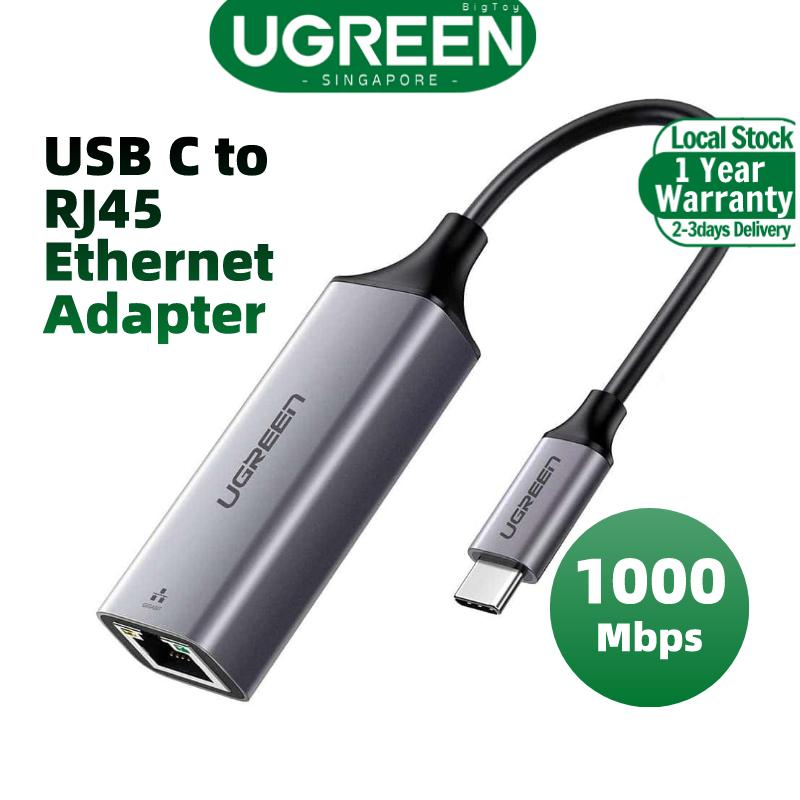 UGREEN USB C Network Adapter Type C to Ethernet Adaptor Thunderbolt 3 ...