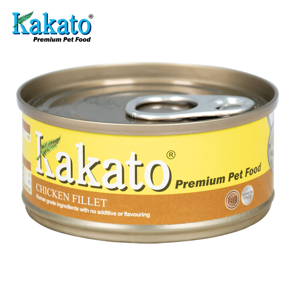 [Kakato] Chicken Fillet 70g x 24tins / 70g x 48tins (Complementary Diet for Dogs & Cats ...