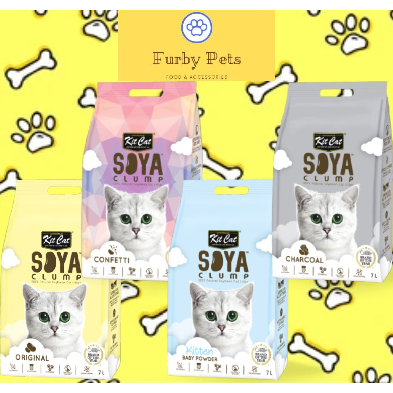 Kit Cat Soya Clump cat Litter 7L (Bundle Of 6) | Shopee Singapore