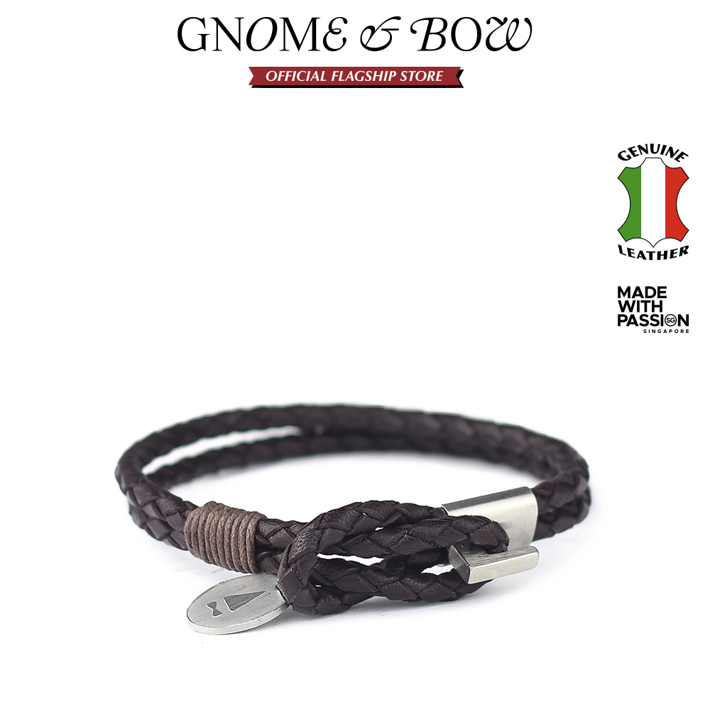 GNOME & BOW Smith Braided Bracelet Women Men (100% Genuine Italian ...