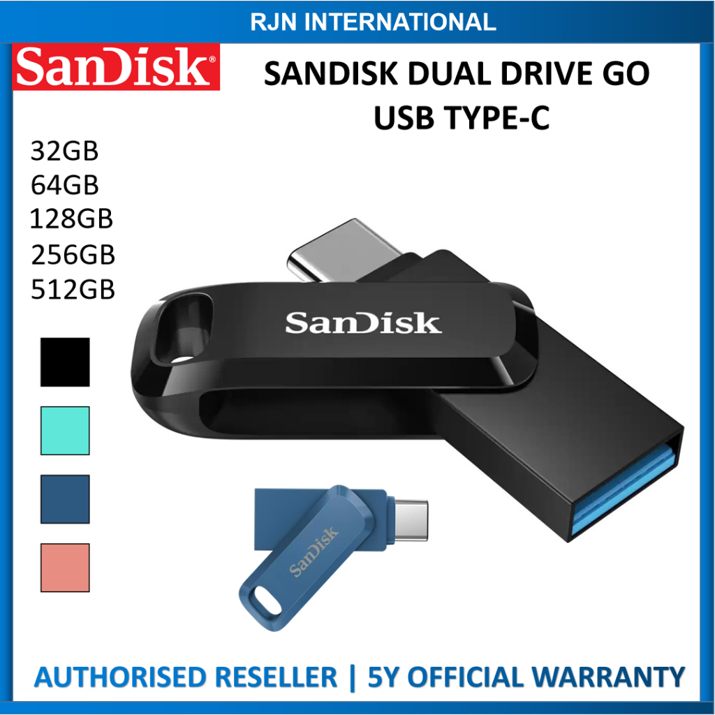 SanDisk Ultra Dual Drive Go USB Type-C Usb drive with official 5 years ...