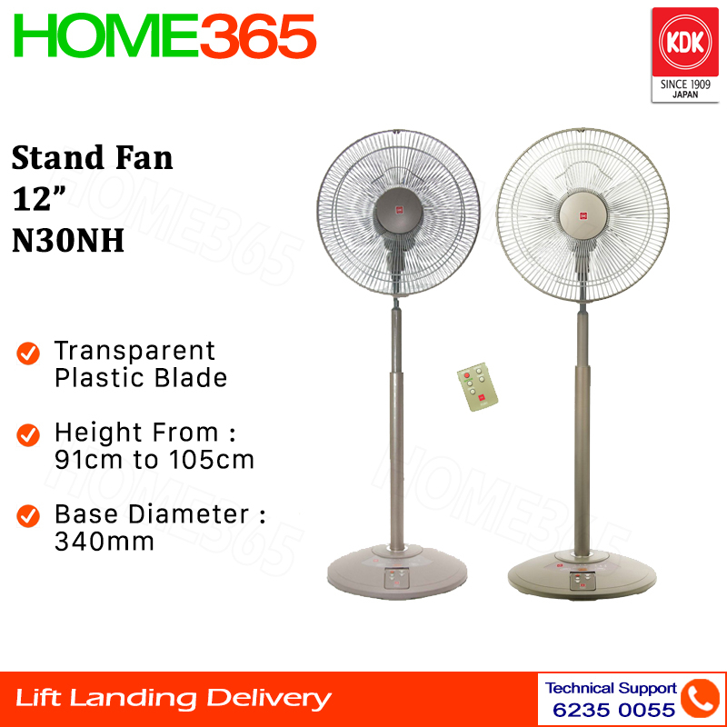 KDK Stand Fan with Remote 12" N30NH | Shopee Singapore