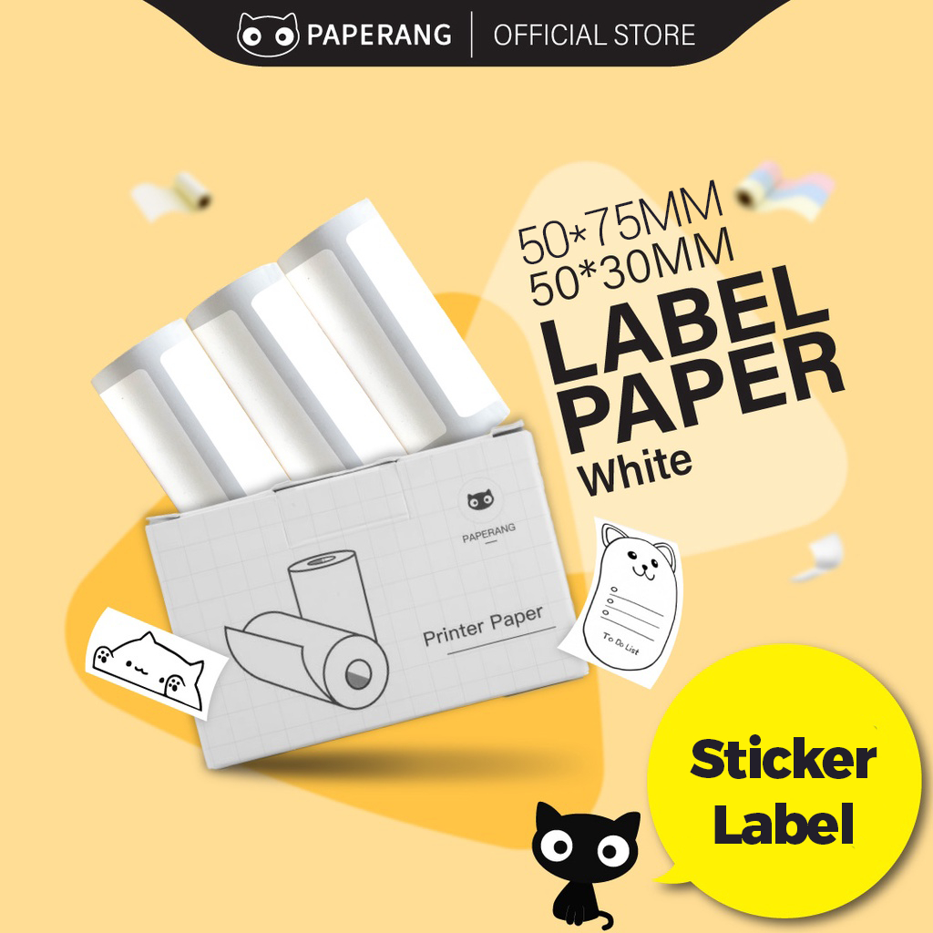 Paperang Official Paper - Label Paper 30mm and 75mm (± 1mm) for P2 ...
