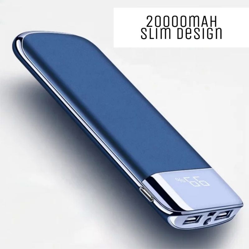 ♥️Slim 20000mAh power bank portable charger - Blue, Pink, Black, White ...