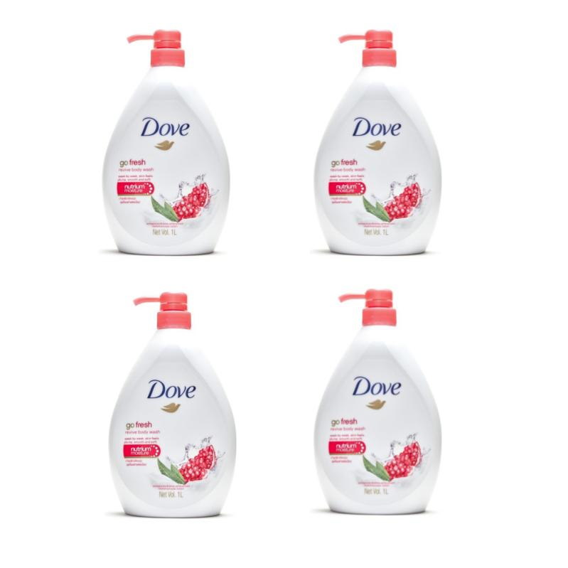 [Bundle of 4] Dove Go Fresh Pomegranate and Lemon Verbena Revive Body ...