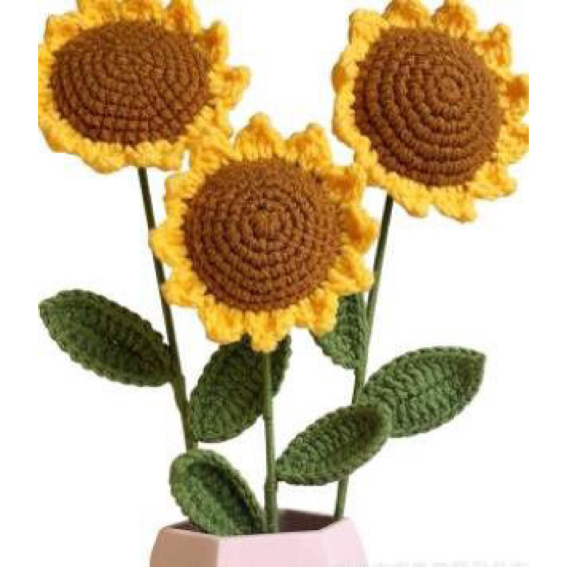 [SG SELLER] Crochet flower - sunflower and roses | Shopee Singapore