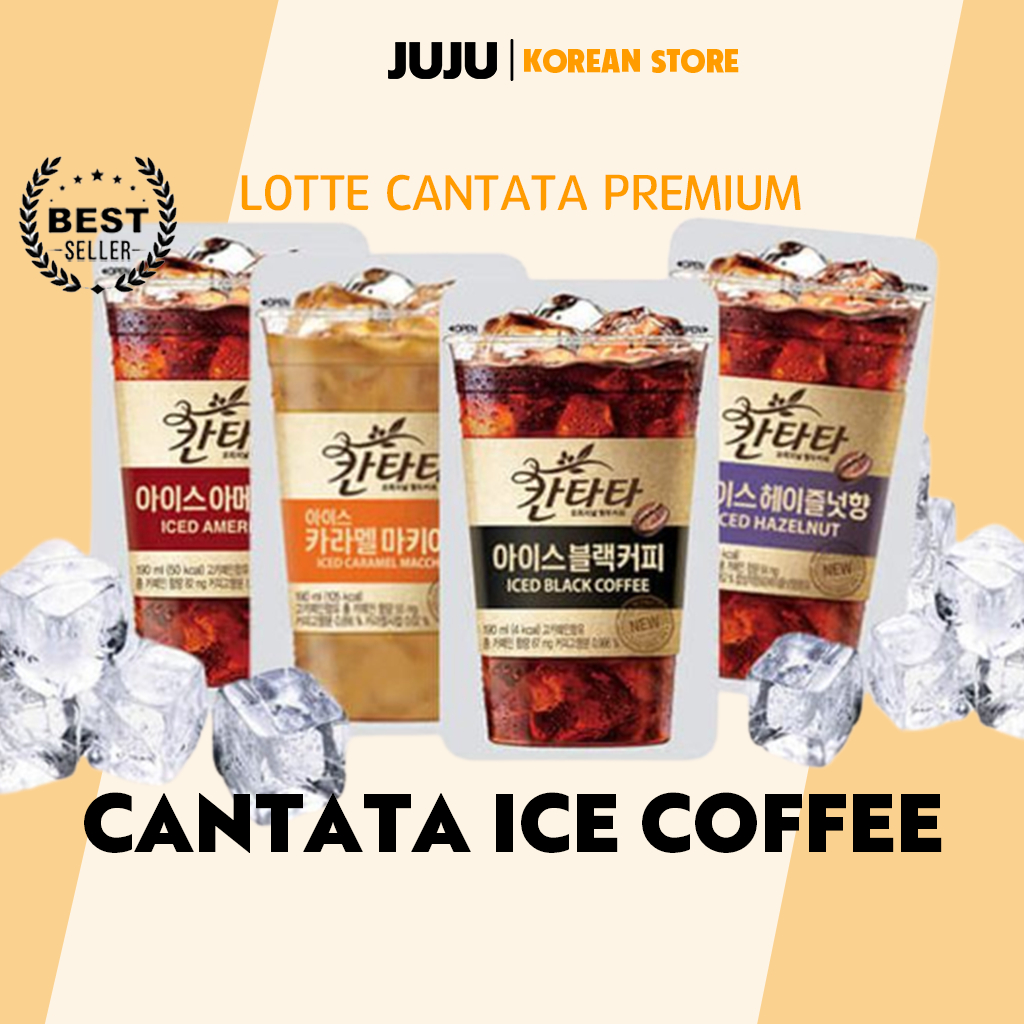 Cantata coffee pouch 230ml / Black Americano Hazelnut Caramel Macchiato ...