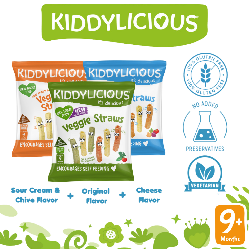 [Bundle of 9] Kiddylicious Veggie Straw Variety Bundle 12g | Shopee ...