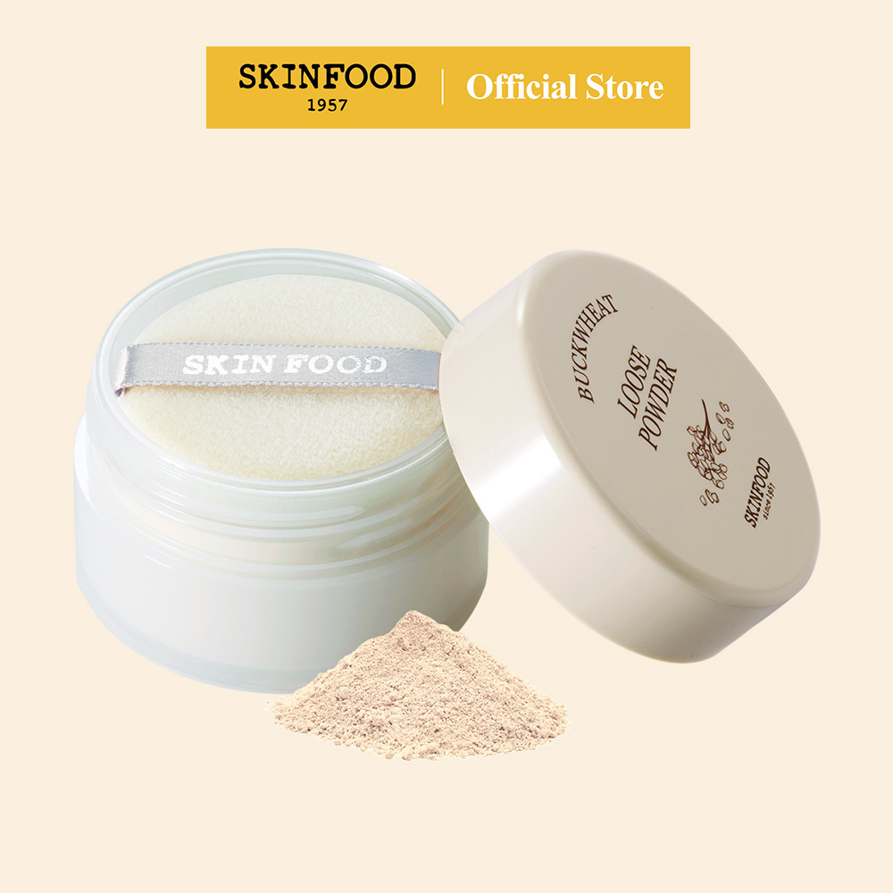 [SKINFOOD Official] Buckwheat Loose Powder 15g Skin Beige / Natural ...