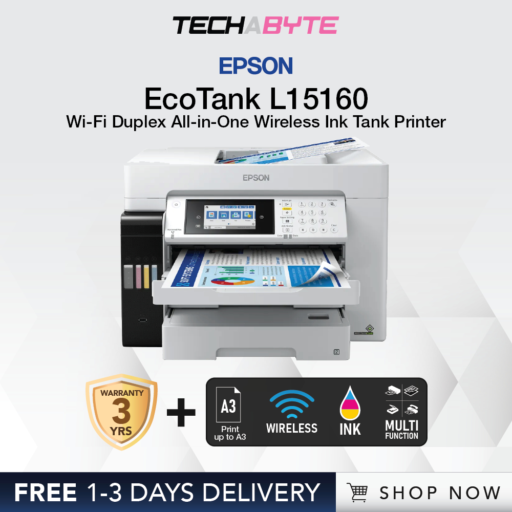 Epson ECOTANK L15160 | Wi Fi Duplex All in one Wireless Ink Tank ...