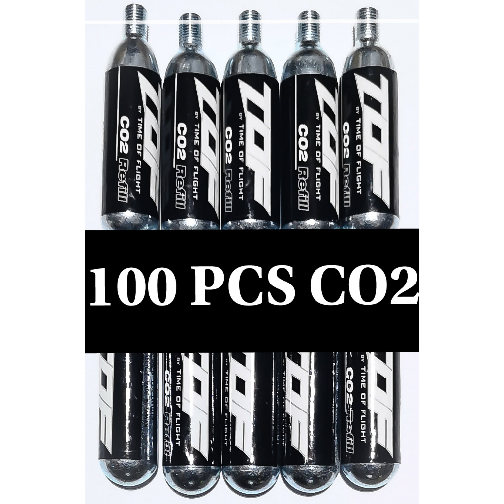 100PCS TOF 16g Threaded CO2 Cannister Cartridges (Singapore Local Stock ...