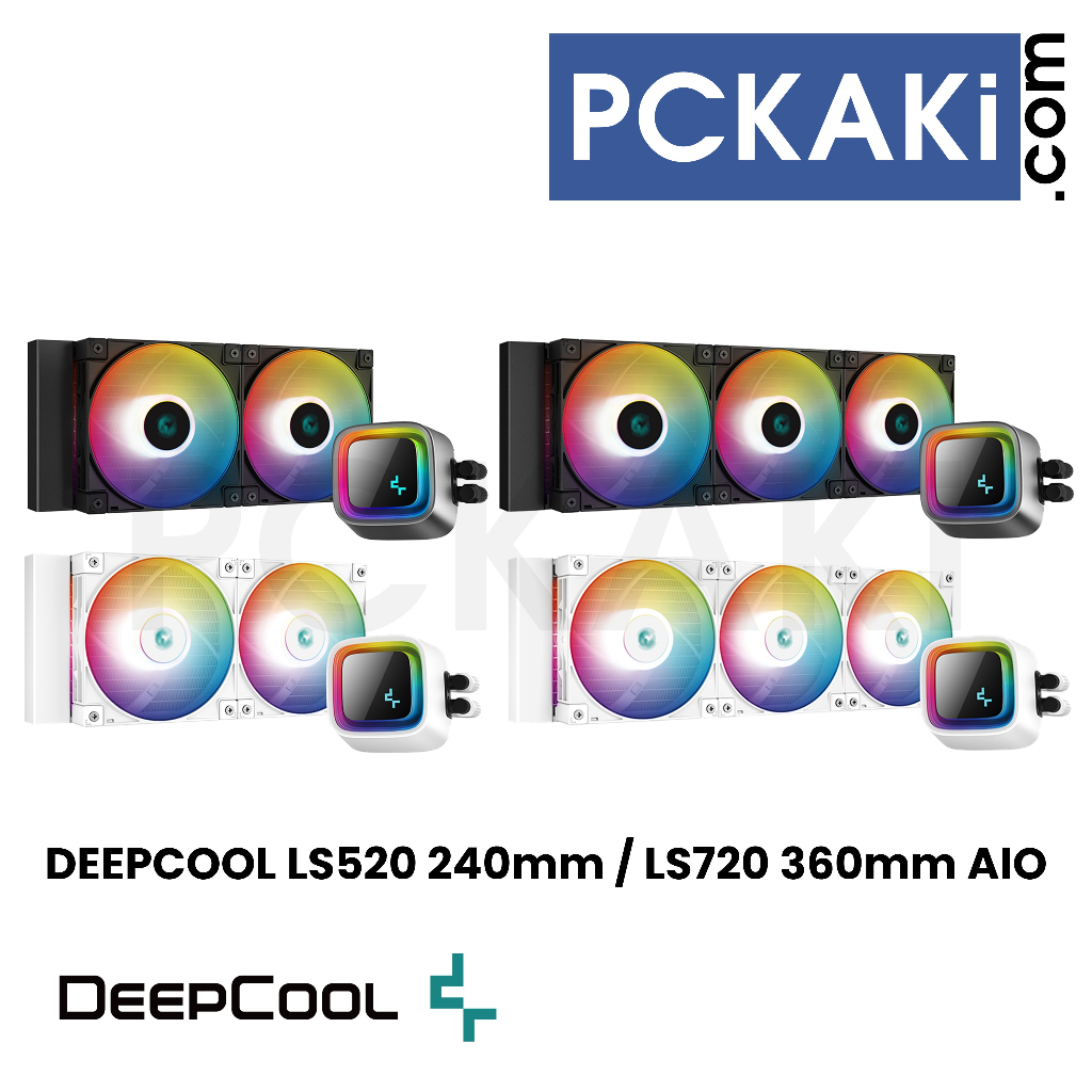 DEEPCOOL LS520 / LS720 (240mm / 360mm) ARGB / ZERO DARK AIO FC120 ARGB ...